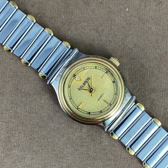 Vintage | Accessories | Vintage Classic Helbros Diamond Quartz Watch ...